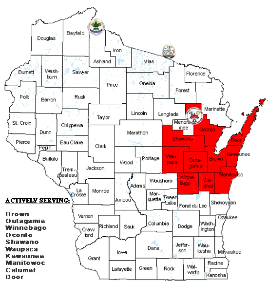 WISCONSIN COUNTIES ACTIVELY SERVED SCHENK LAW FIRM GREEN BAY WISCONSIN COUNTIES ACTIVELY SERVED SCHENK LAW FIRM GREEN BAY